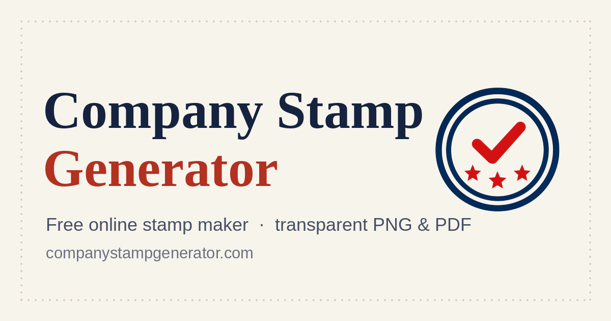 Top and Bottom Text: It's More Than a Company Stamp Now